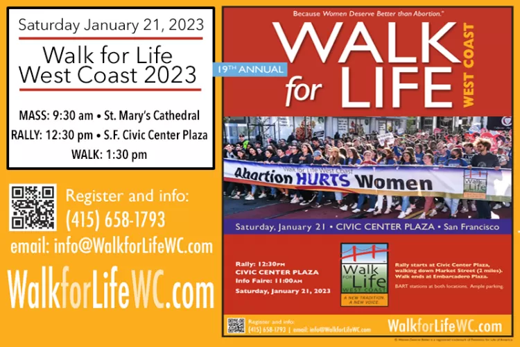 19th Annual Walk for Life West Coast | Corpus Christi Parish